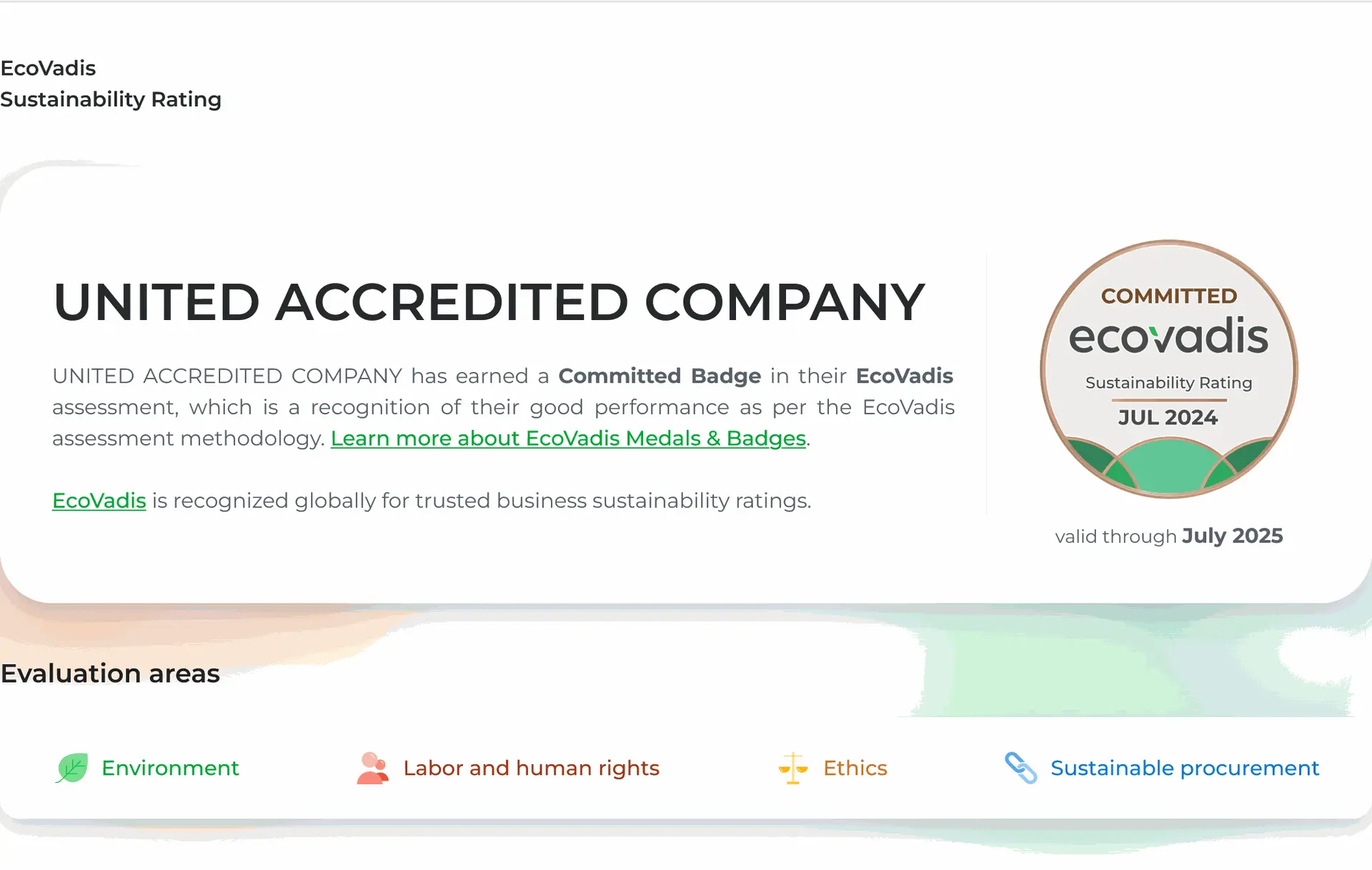 Certificates And Awards | United Accredited Company ( UAC )